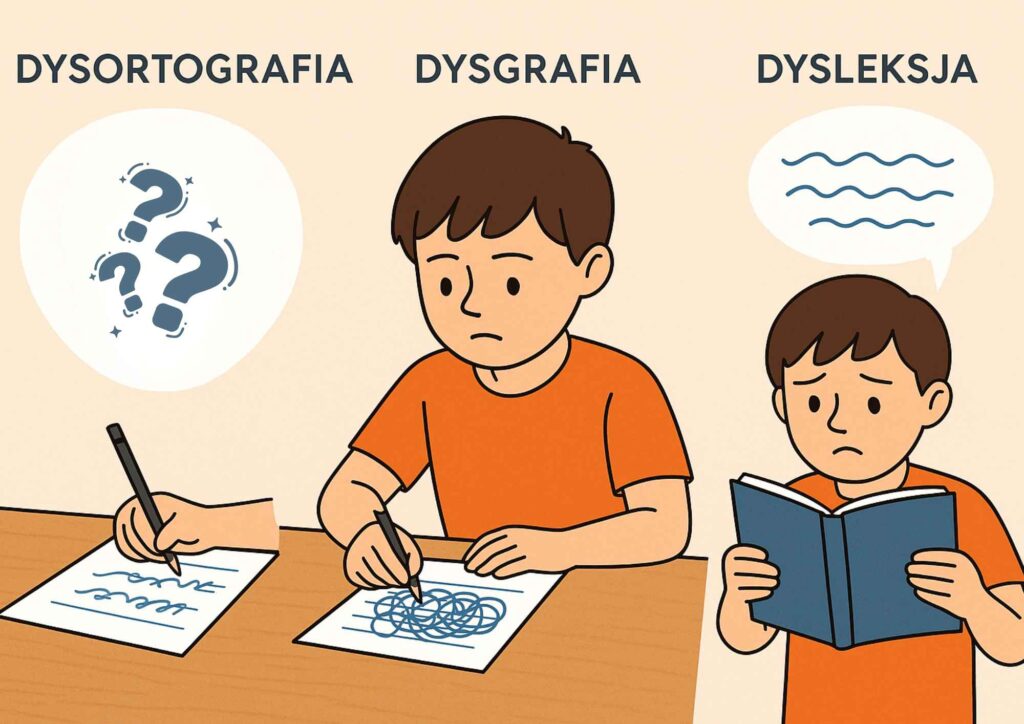 Dysortografia i dysgrafia – jak odróżnić je od dysleksji?